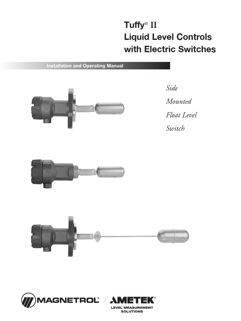 44-607 Tuffy II Liquid Level Controls With Electric Switches | PDF ...