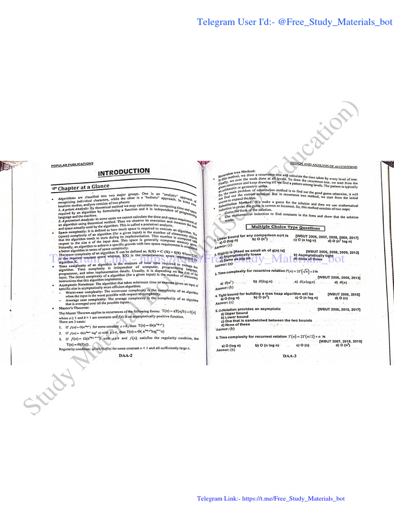 Design & Analysis of Algorithm (DAA) - PCC-CS404 | PDF Design & Analysis of Algorithm (DAA) - PCC-CS404 | PDF