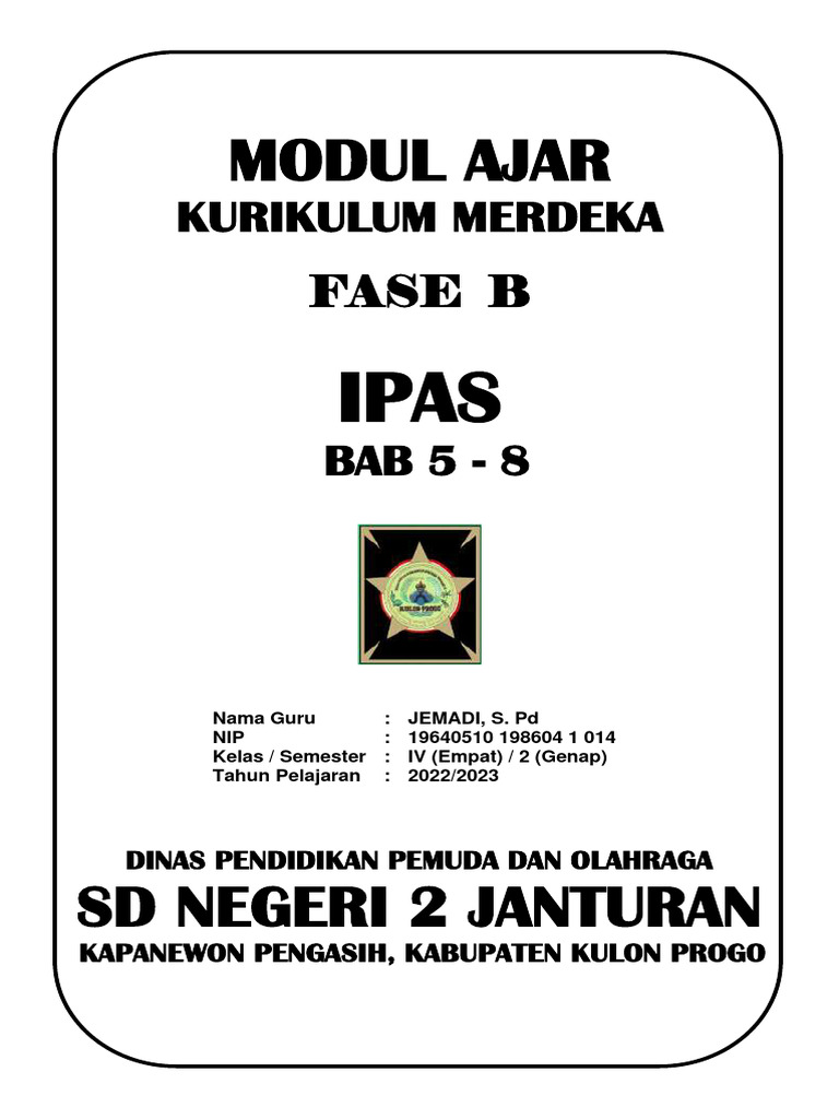 Modul Ajar Ipas 5-8 Kelas 4 | PDF