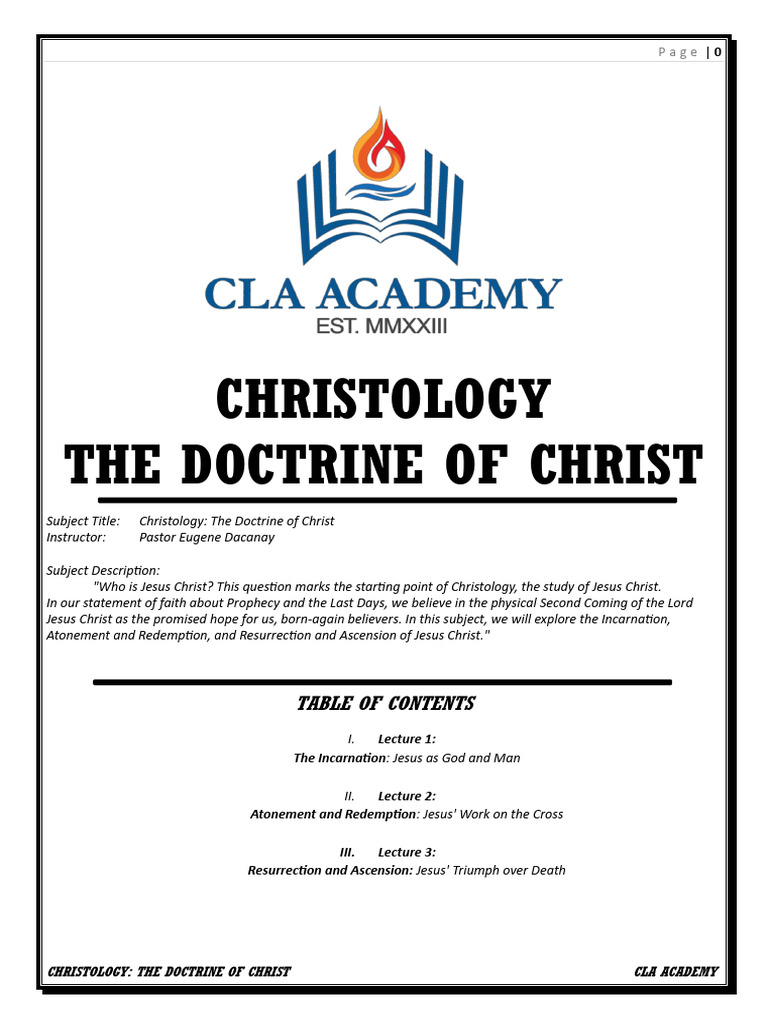 Understanding Christology: Key Concepts | PDF | Jesus | Resurrection Of ...