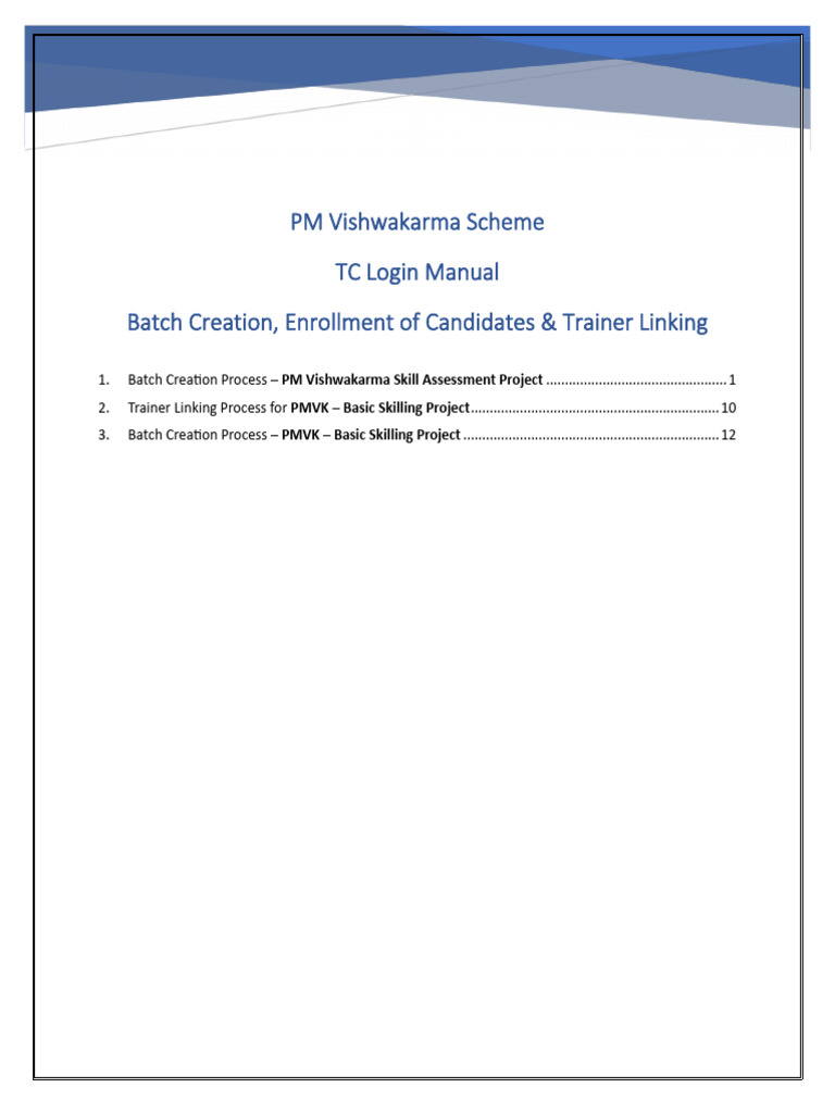 PM Vishwakarma TC Login Guide | PDF | Computing | Software