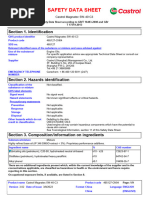 Castrol MSDS | PDF | Occupational Safety And Health | Safety