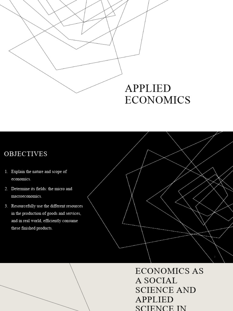 Economics As A Social Science and Applied Science in Terms of Nature ...