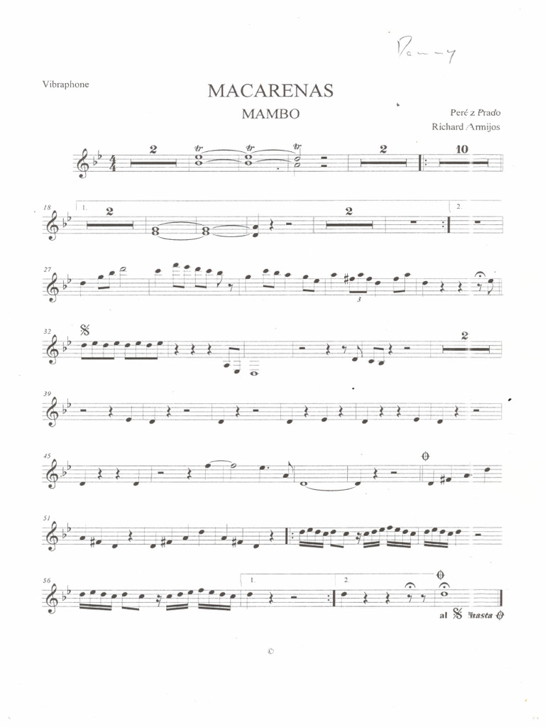 Vibrafono-Macarena-Mambo | PDF