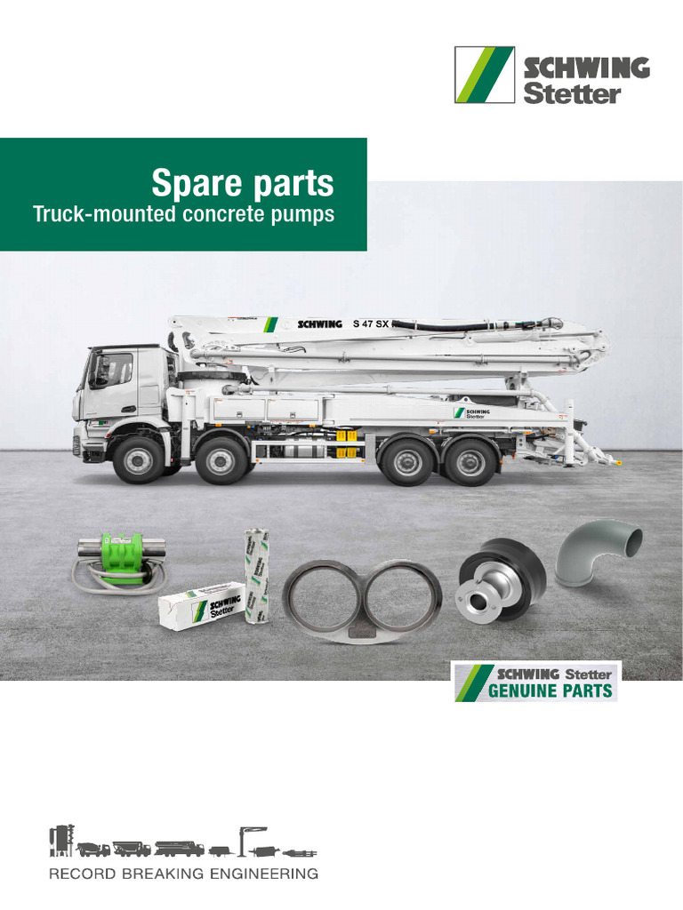 SCHWING Truck-Mounted Pump Parts Guide | PDF | Piston | Pump