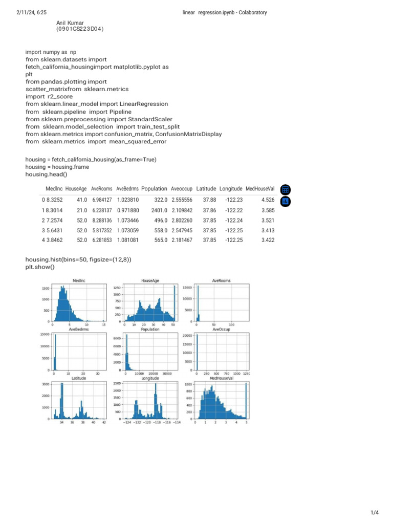 ML Assignment1 | PDF | Multivariate Statistics | Applied Mathematics
