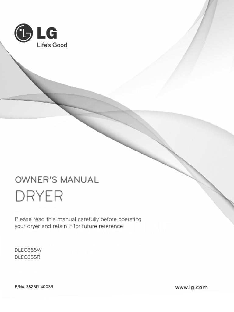 DLEC855W | PDF | Ac Power Plugs And Sockets | Clothes Dryer