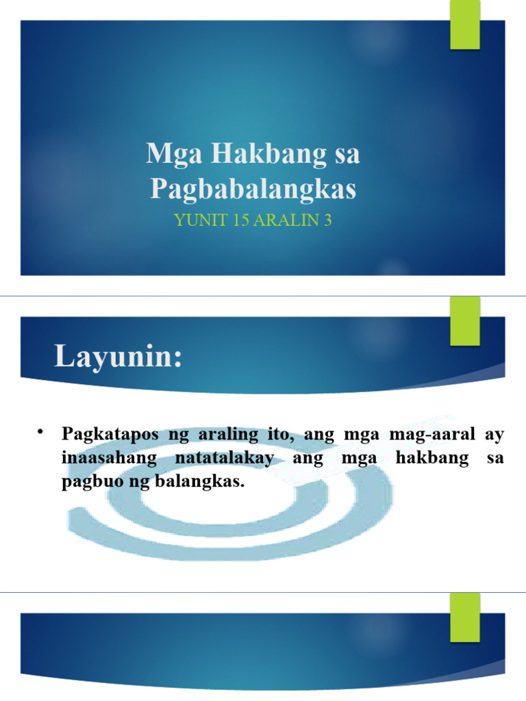 Mga Hakbang Sa Pagbabalangkas | PDF