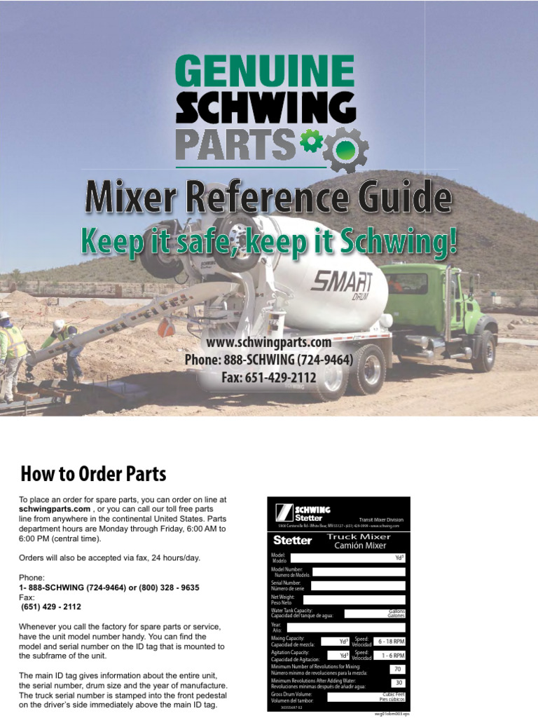 Mixer Reference Guide: Keep It Safe, Keep It Schwing! | PDF ...