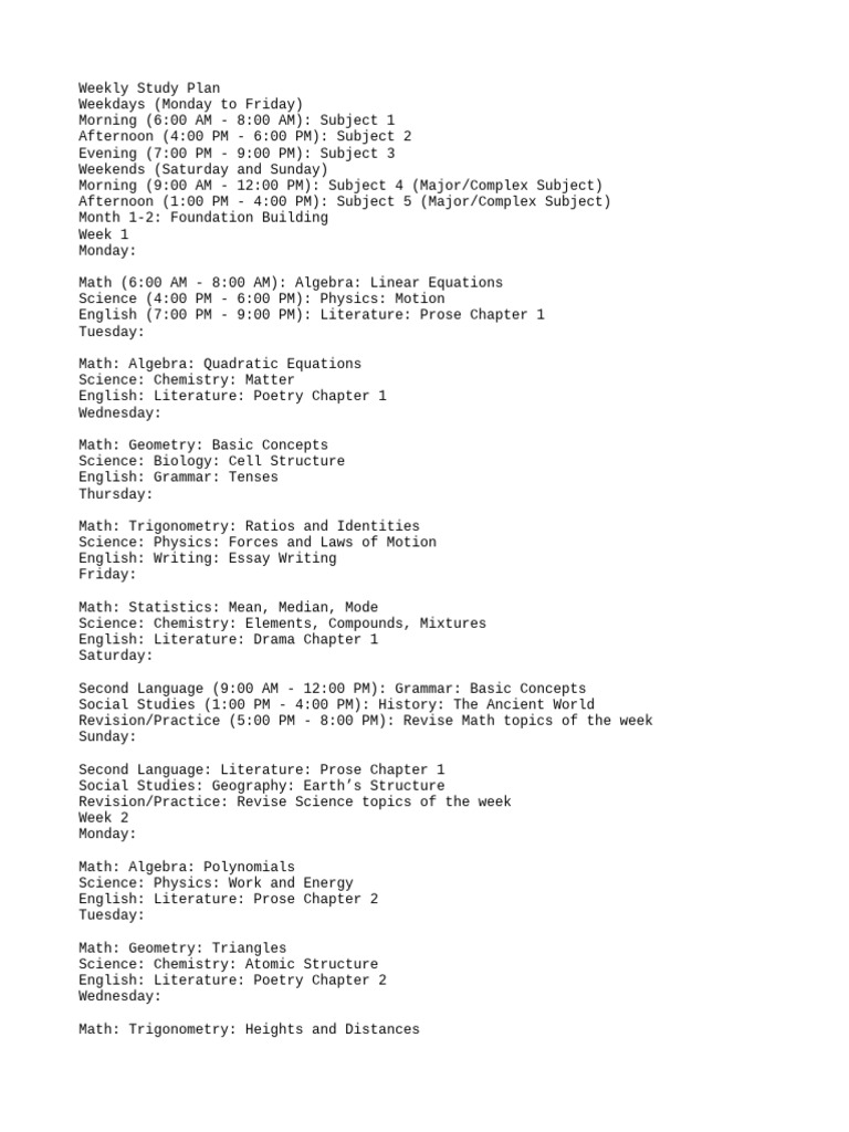 schedule | PDF | Mathematics | Science