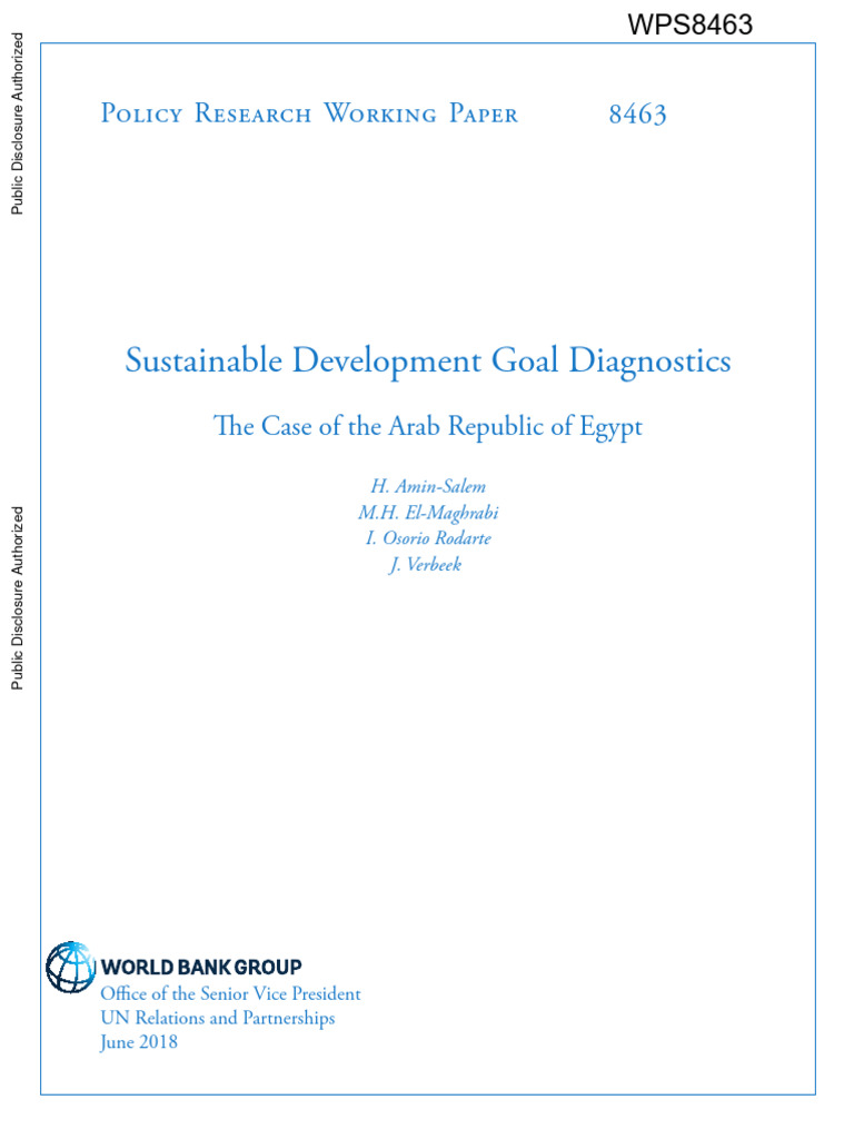 Sustainable Development Goal Diagnostics | PDF | Sustainability ...
