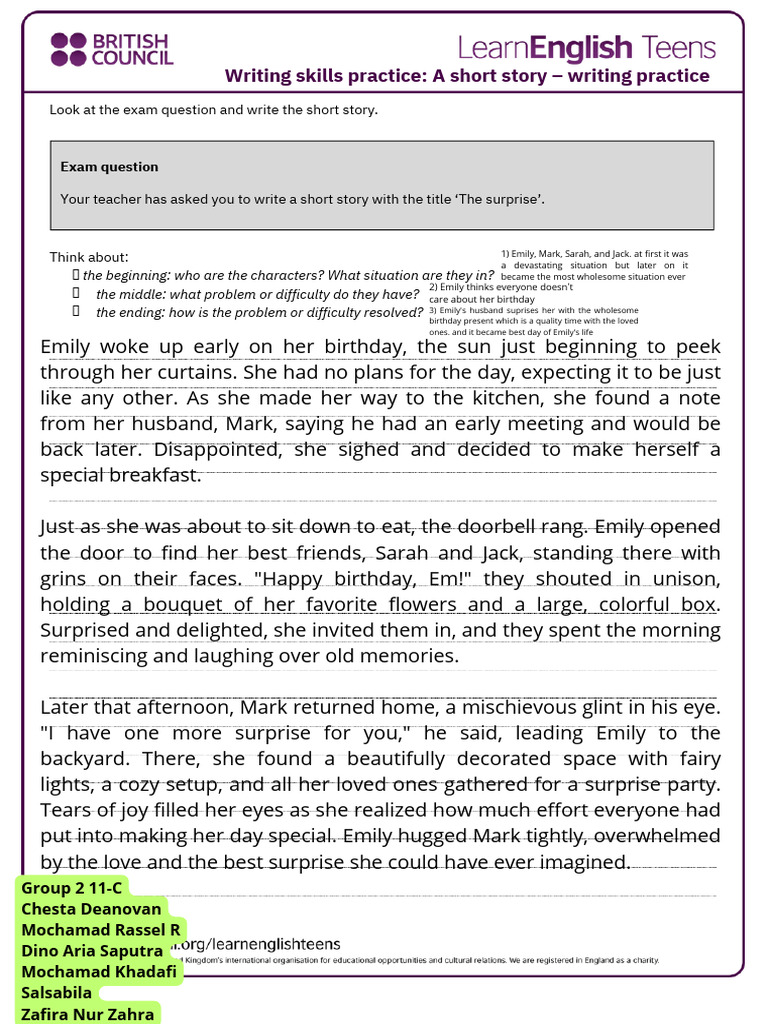 Kel 2 11-C Writing Practice - 20240806 - 171731 - 0000 | PDF