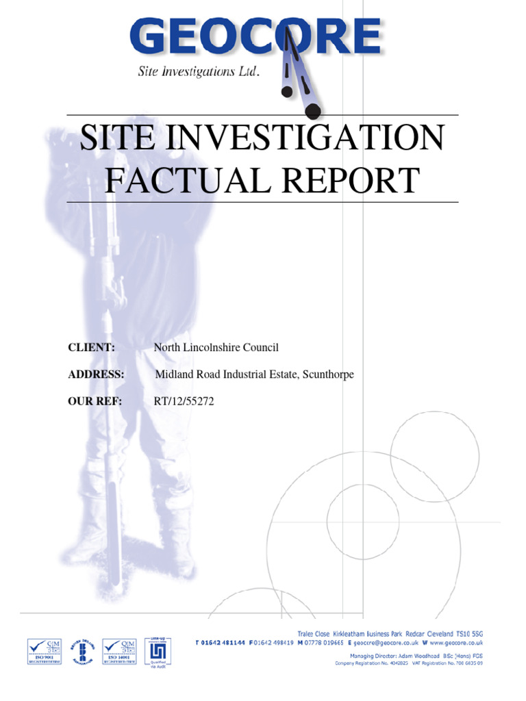 Ground Investigation Report: Scunthorpe | PDF | Gravel | Borehole