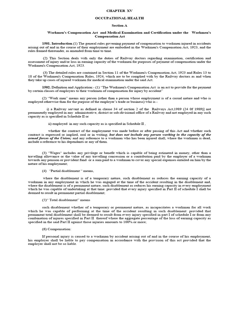 IRMM Chapter15 | PDF | Physical Examination | Occupational Safety And Health