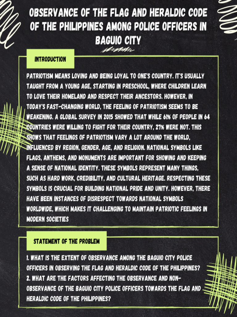 Infographics - Observance of The Flag and Heraldic Code of The ...