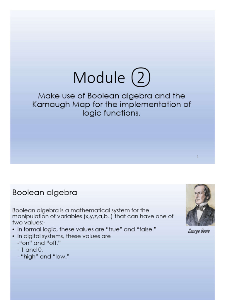 DCF Module 2 | PDF | Logic Gate | Boolean Algebra
