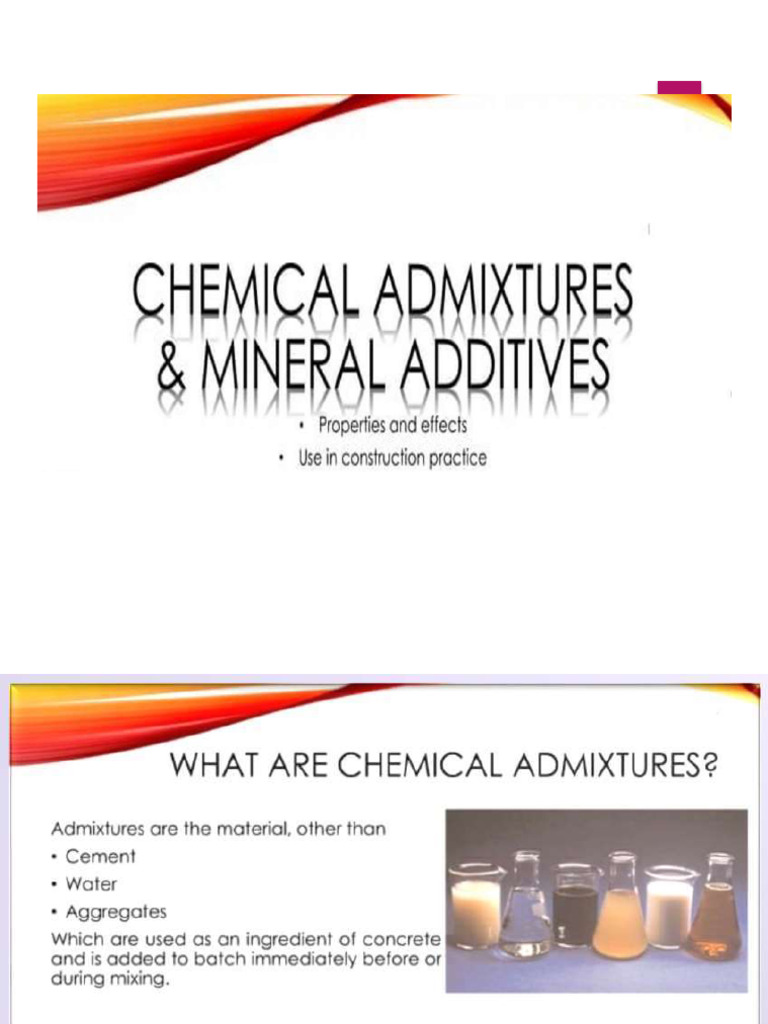 Chemical Admixture | PDF