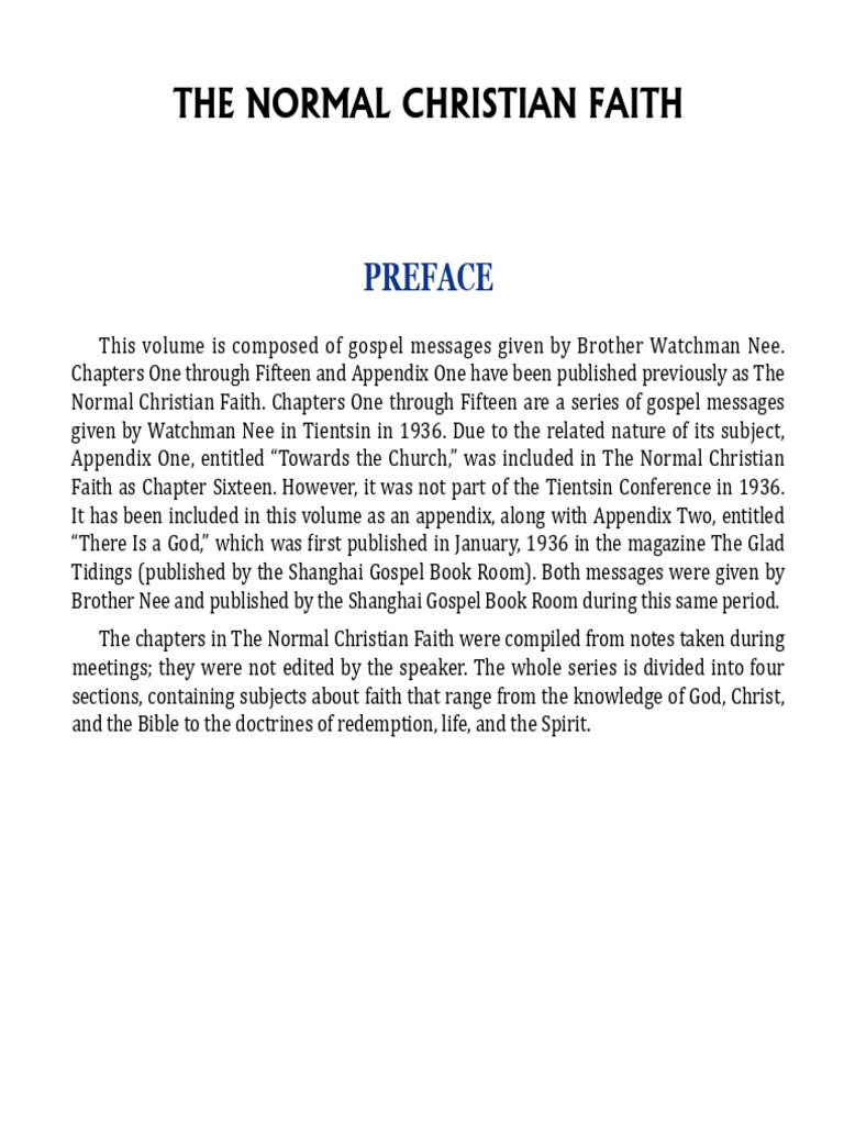 1043 - The Normal Christian Faith | PDF | Chapters And Verses Of The ...