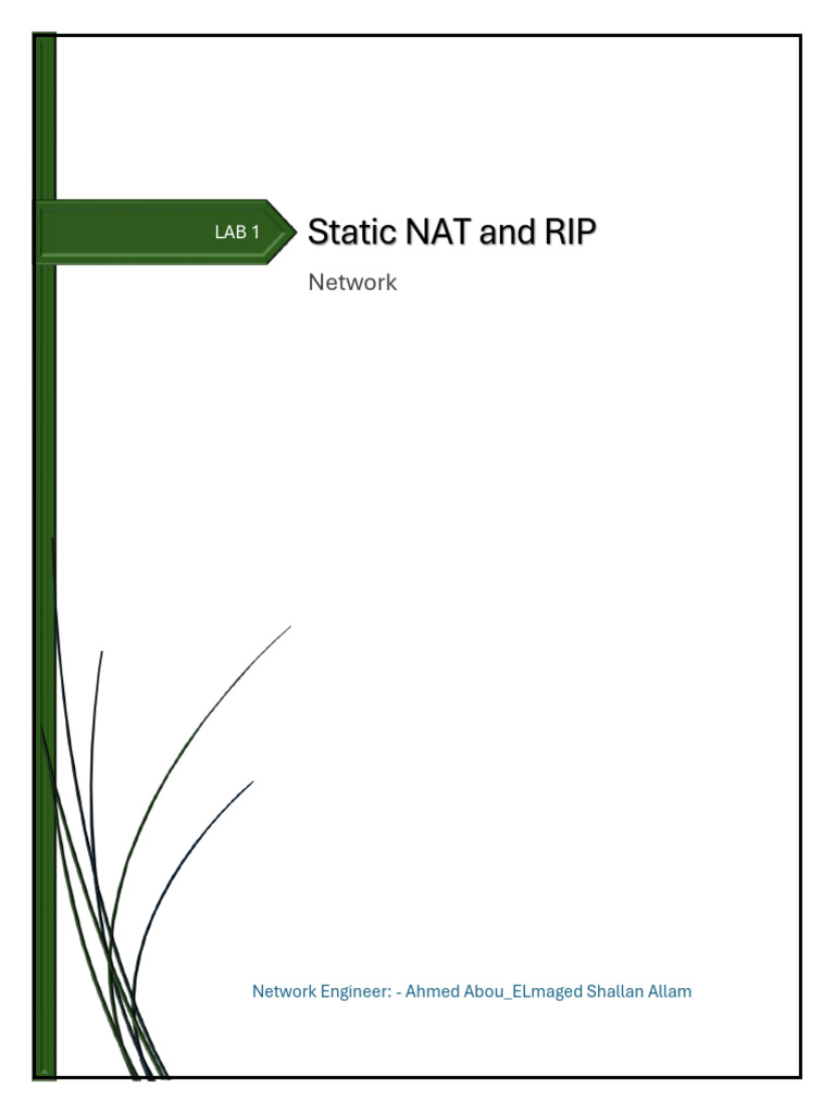 LABO Static NAT and RIP | PDF | Router (Computing) | Ip Address