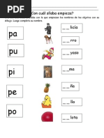 Cuadernillo Lectoescritura M, P, L, S | PDF | Lingüística