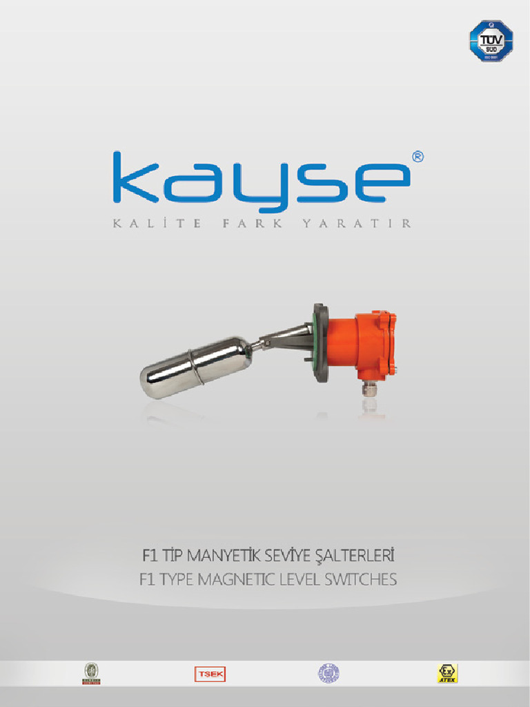 f1 Tip Manyetik Seviye Salteri | PDF