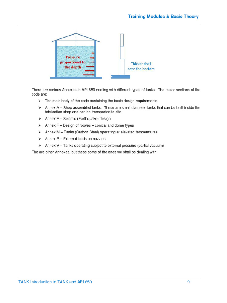 Overview of API 650 Tank Design Standards | PDF