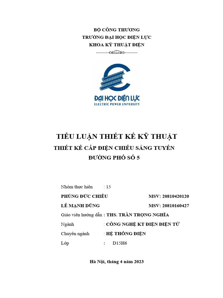 Tiểu luận Tkkt | PDF