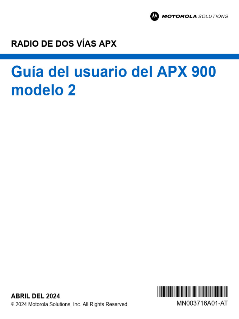MN003716A01-AT_esla_APX_900_Model_2_User_Guide | PDF | Residuos | Software