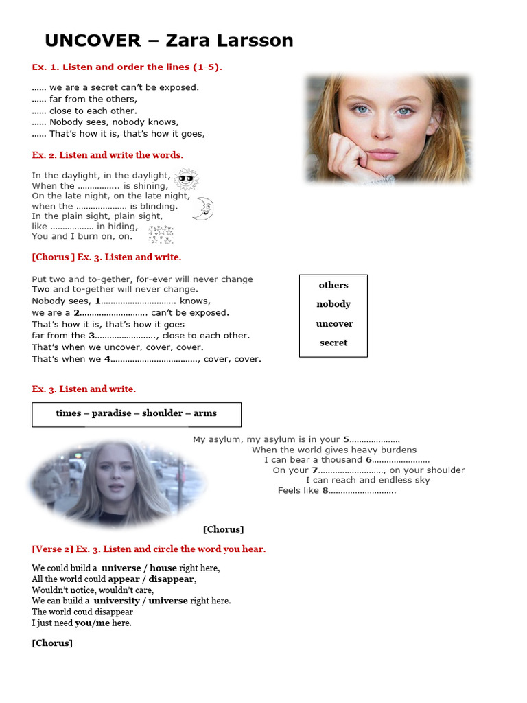 Listening To A Song 1 | PDF