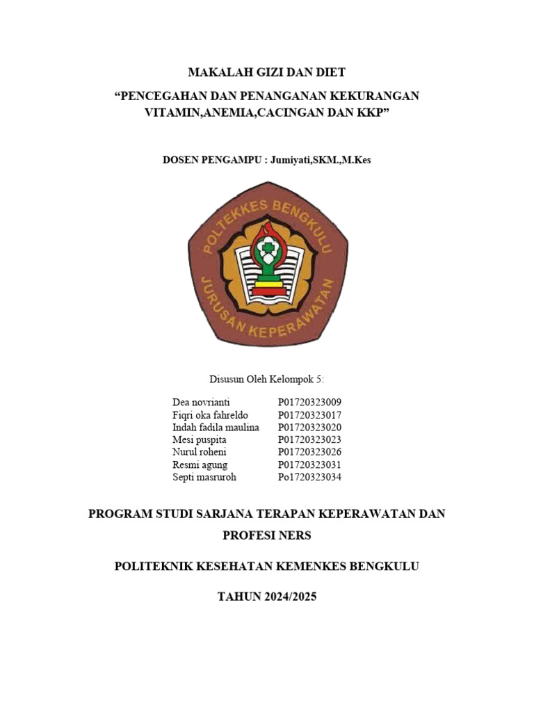 Makalah Gizi Dan Diet Kel 5 | PDF