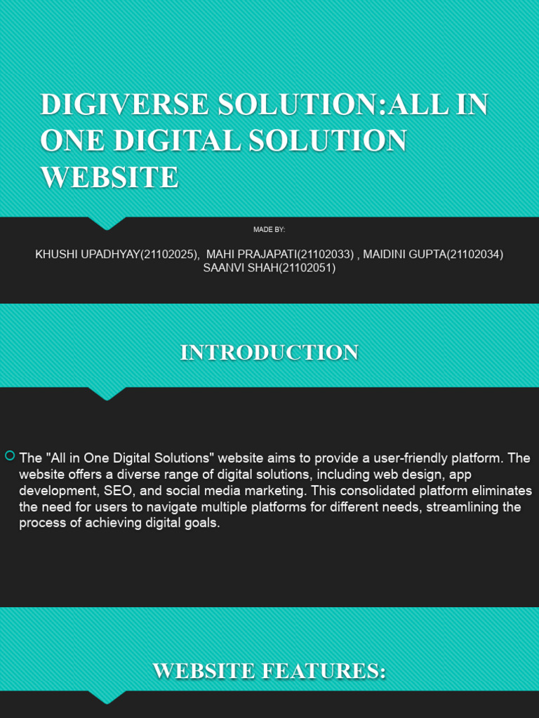 Digiverse Solution | PDF | Password | Websites