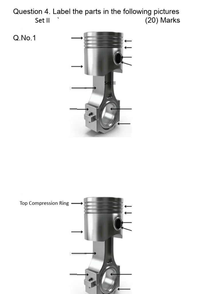 III 4 Set II Label Study | PDF | Piston | Internal Combustion Engine
