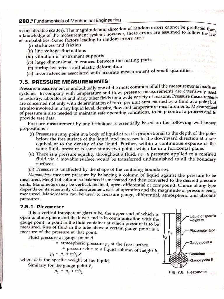 Measurements and Instrumentation_Pressure | PDF