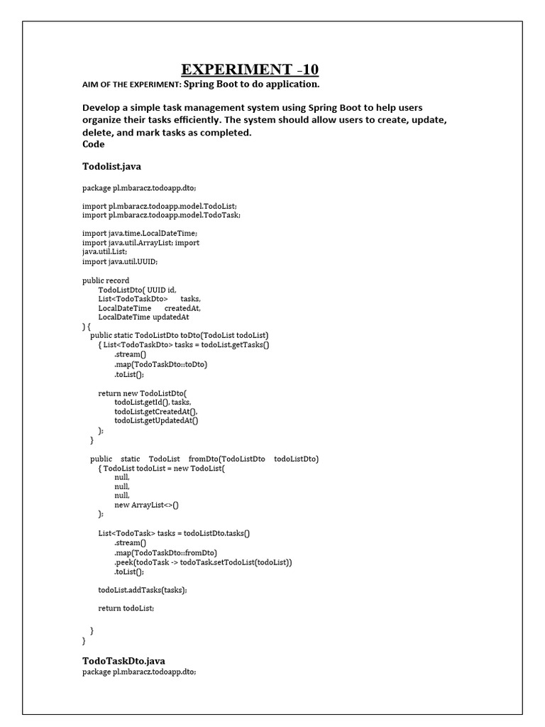 EXPERIMENT10 Ejava | PDF | Boolean Data Type | Software Engineering