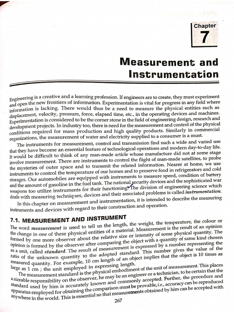 Measurement and Instrumentation | PDF