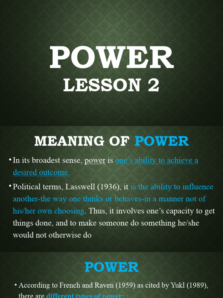 PPG-Lesson-2 | PDF | Power (Social And Political) | State (Polity)