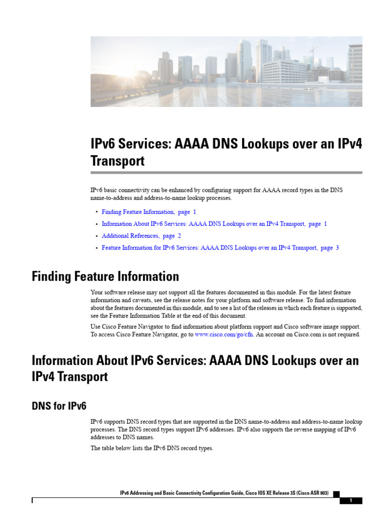 Ip6 Aaaa Dns | PDF | I Pv6 | Domain Name System