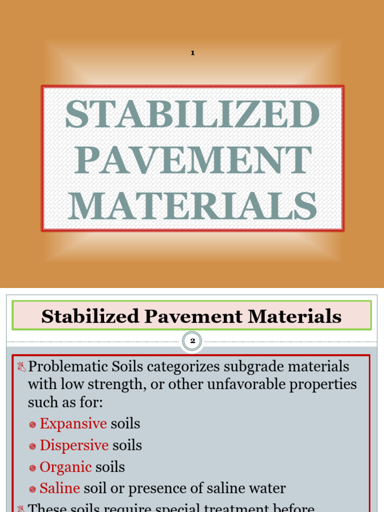 CHAPTER 4.1 Stablization | PDF | Lime (Material) | Road Surface