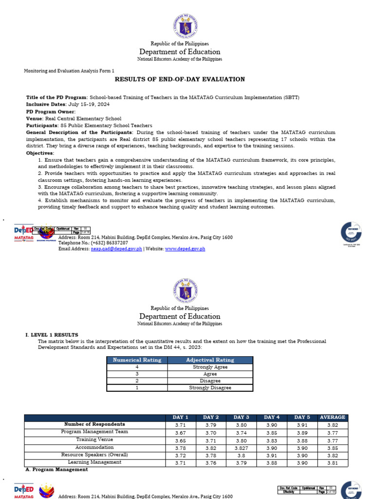 MATATAG Analysis Form Template (Level 1) | PDF | Curriculum | Teachers