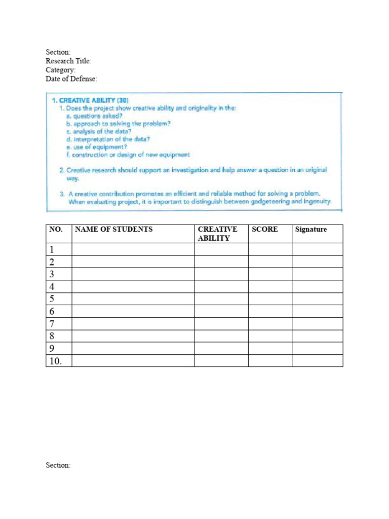 Individual Rating Sheet | PDF | Career & Growth | Technology & Engineering