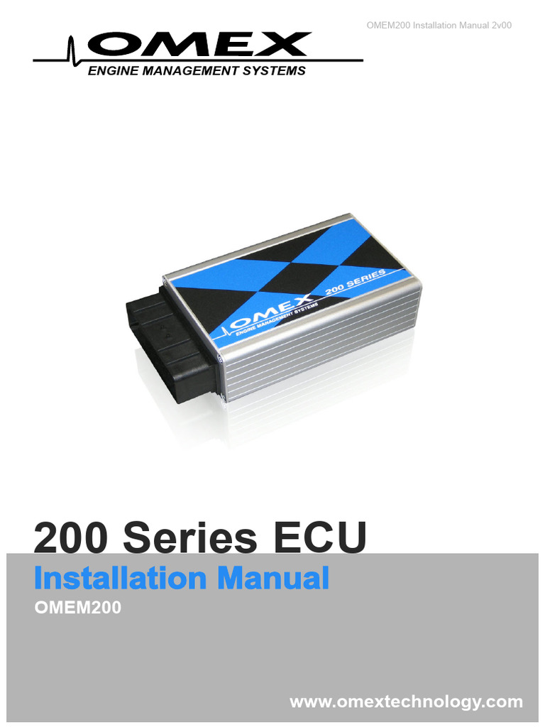 OMEM200 ECU Installation Guide | PDF | Electrical Connector ...