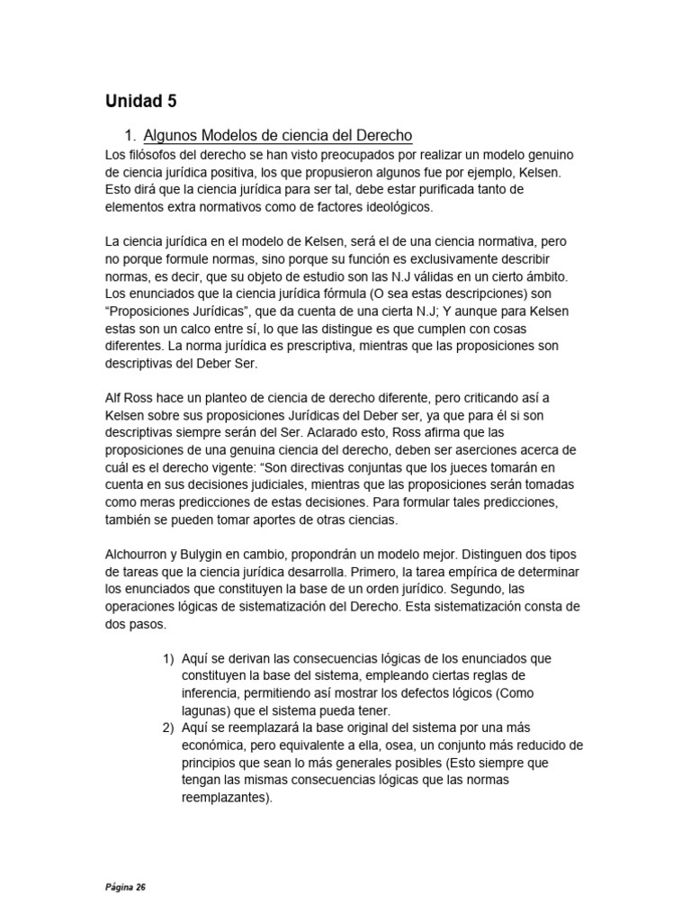 Resumen Intro Al Derecho Cat C - Unidad 5 | PDF | Proposición | Science