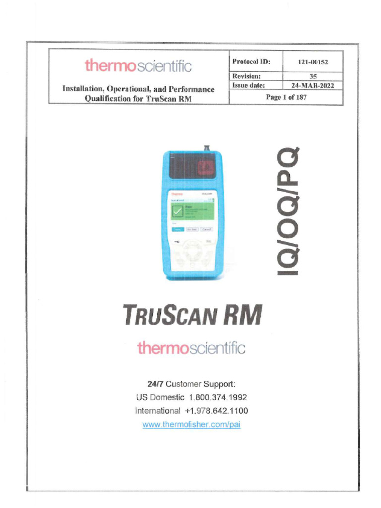 Reporte Técnico de Calificación de Instalación, Operación y Desempeño Del Scaner de Reactivos ...