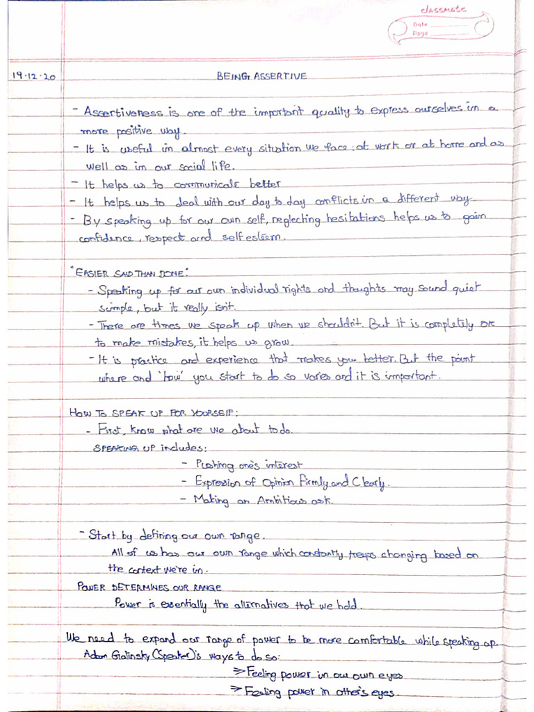 Being Assertive | PDF