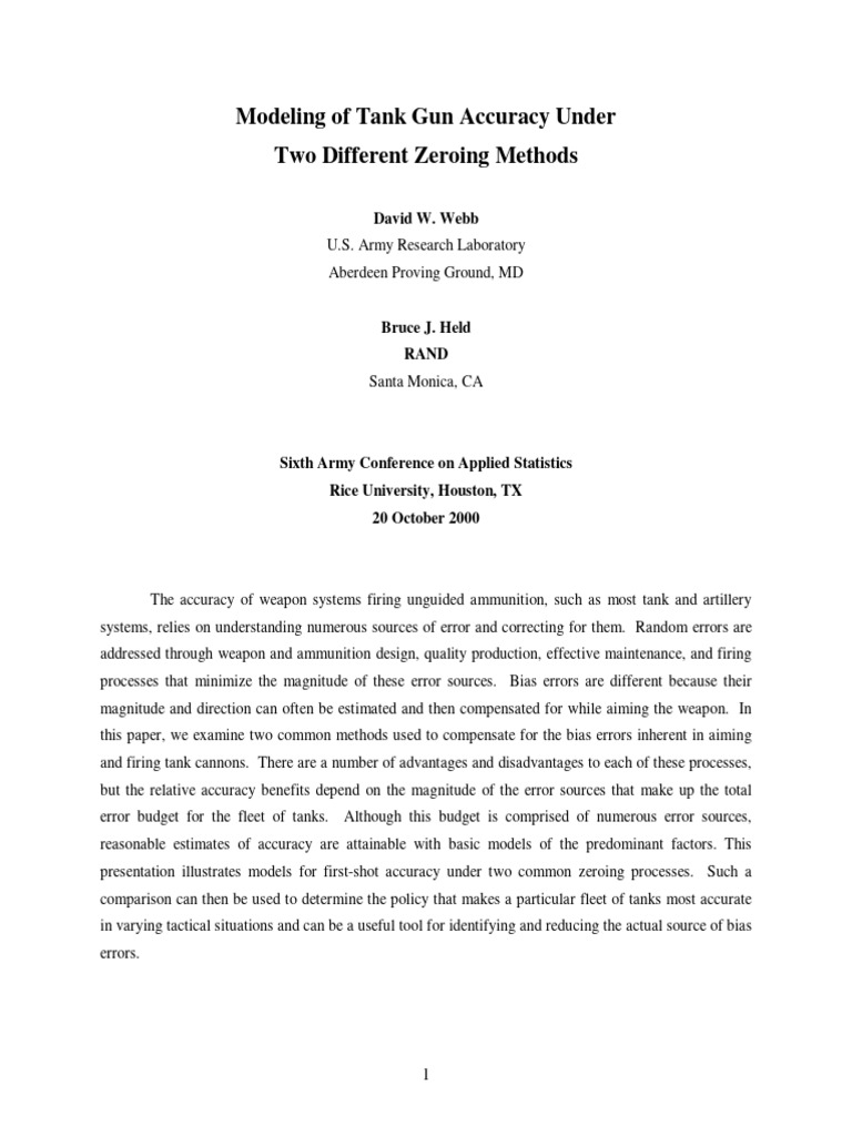 WebbDavid | PDF | Errors And Residuals | Accuracy And Precision