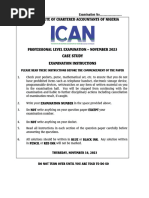 Ican Case Study Pre-Seen Nov 2025 | PDF | Expense | Infrastructure