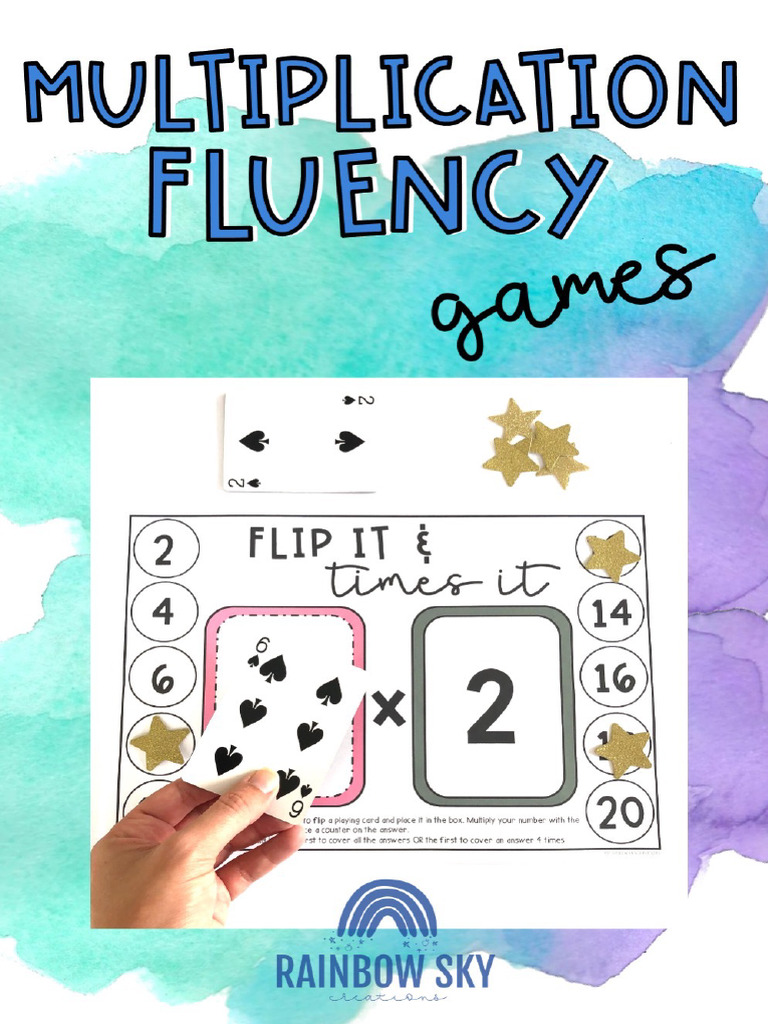 Multiplication Flip It Game Free RSC New | PDF