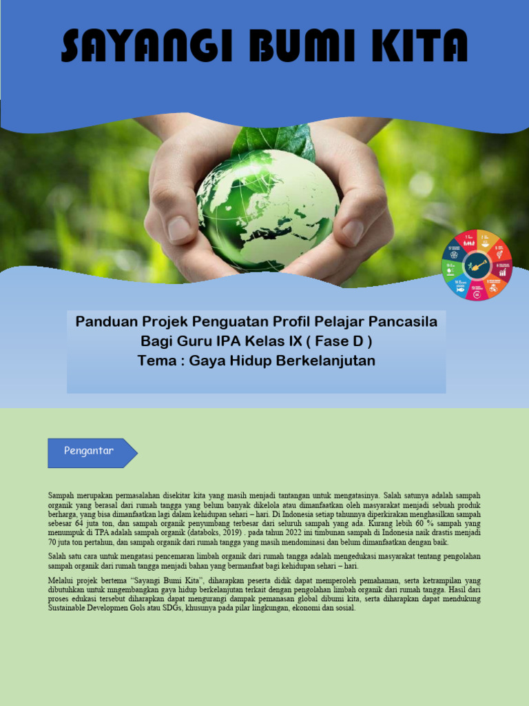 Panduan Proyek Sayangi Bumi Kita | PDF