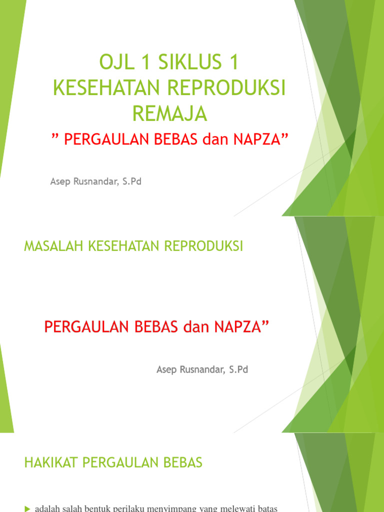 Pergaulan Bebas Dan Napza | PDF