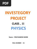 Class 11th Science Physics Project List | PDF | Waves | Physics